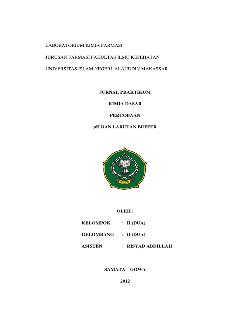 Jurnal PH Dan Larutan Buffer | PDF