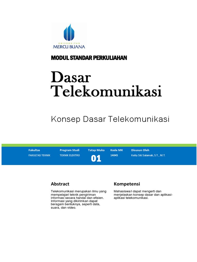 Konsep Dasar Sistem Telekomunikasi | PDF | Bisnis | Komputer