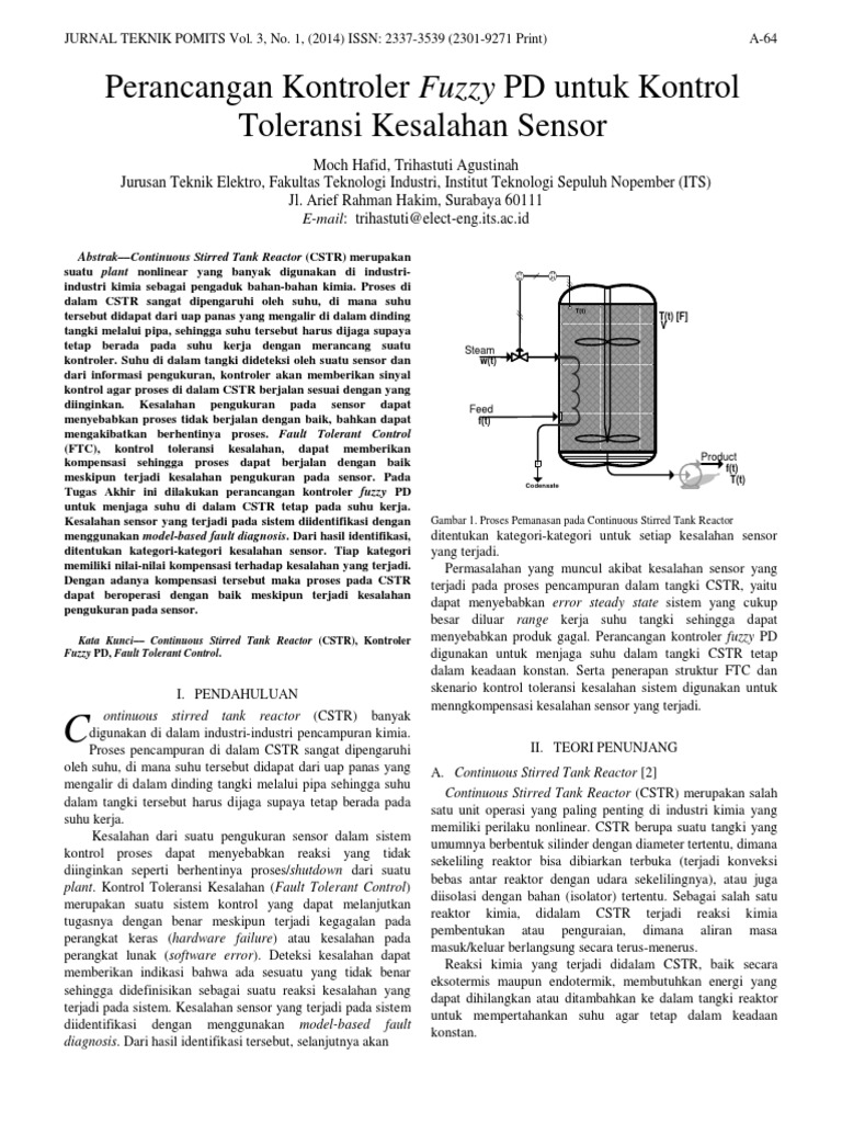 Jurnal Sensor Alat CSTR | PDF