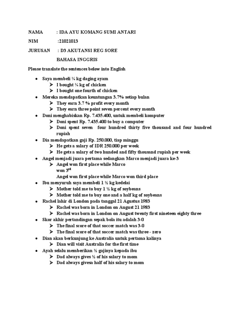 Ida Ayu Komang Sumi Antari..21021013..bahasa Inggris | PDF