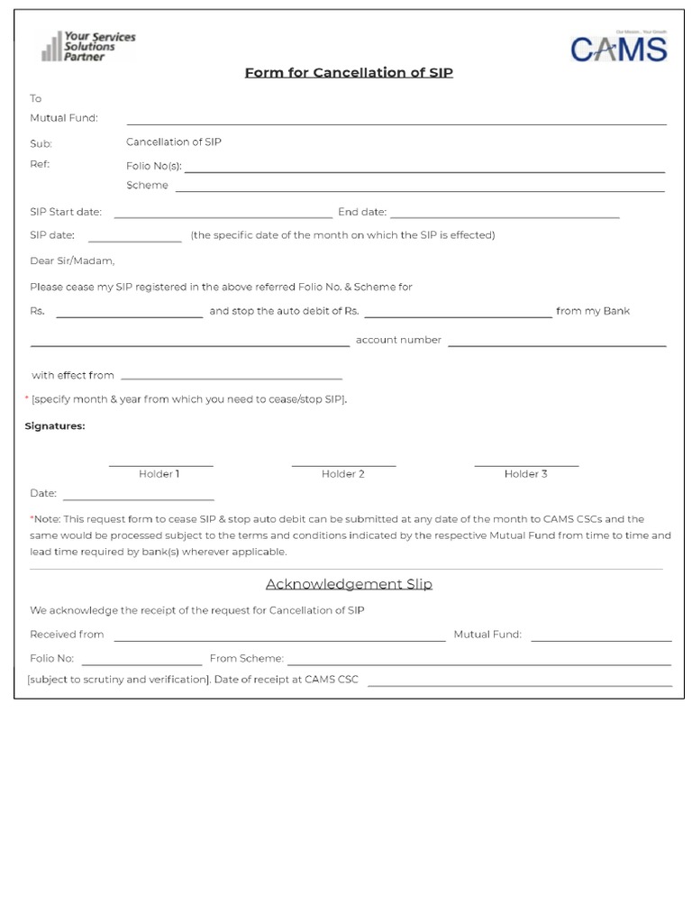 Sip Cancellation | PDF