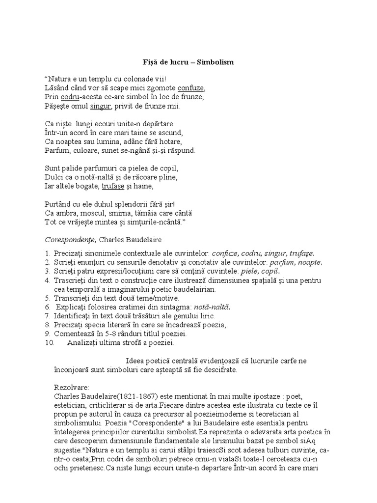 Baudelaire, Simbolism | PDF