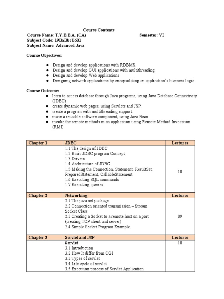 Course Contents Course Name: T.Y.B.B.A. (Ca) Semester: Vi Subject Code: 19babbcu601 Subject Name ...