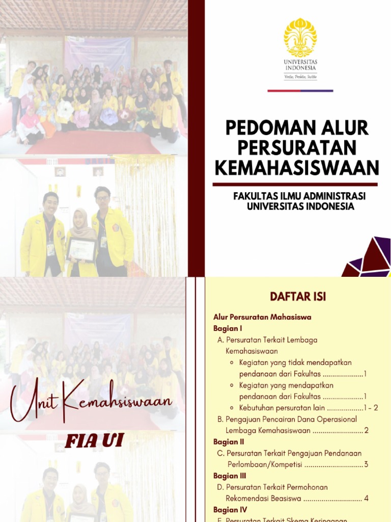 Pedoman Alur Persuratan Kemahasiswaan FIA UI 2021 | PDF