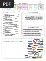 The Order of Adjectives Interactive Worksheet | PDF | Adjective