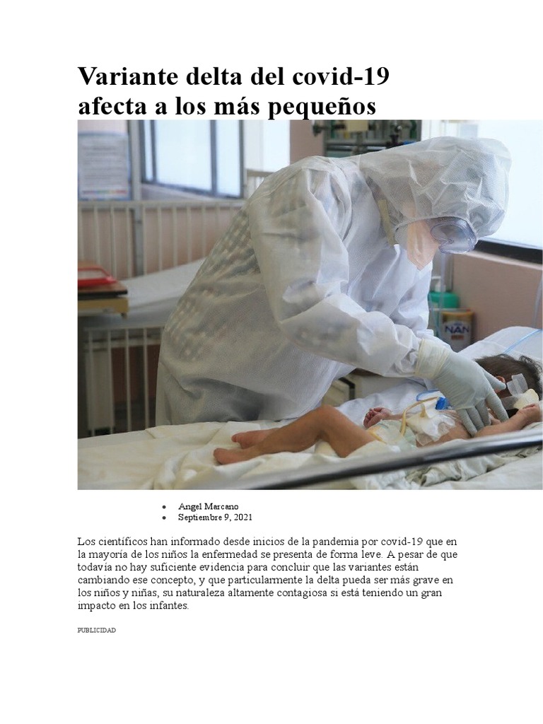 Variante Delta Del Covid | PDF | Enfermedades y trastornos | Ciencias de la Salud