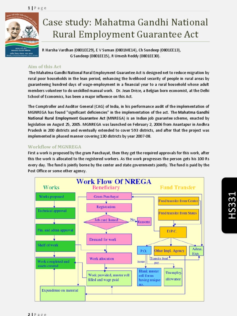 MGNREGA: Rural Employment Insights | PDF | Labor | Economies