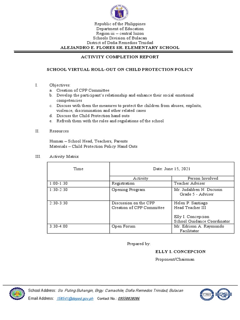 Acr Virtual Roll-Out On CPP | PDF | Teachers | Learning
