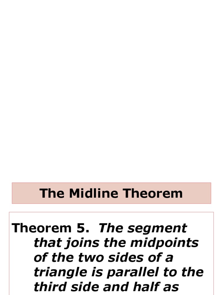 Midline Theorem Theorems On Trapezoids and Kites Q3W3 | PDF ...
