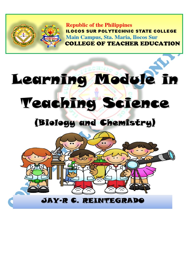 Learning Module in Teaching Science: (Biology and Chemistry) | PDF ...