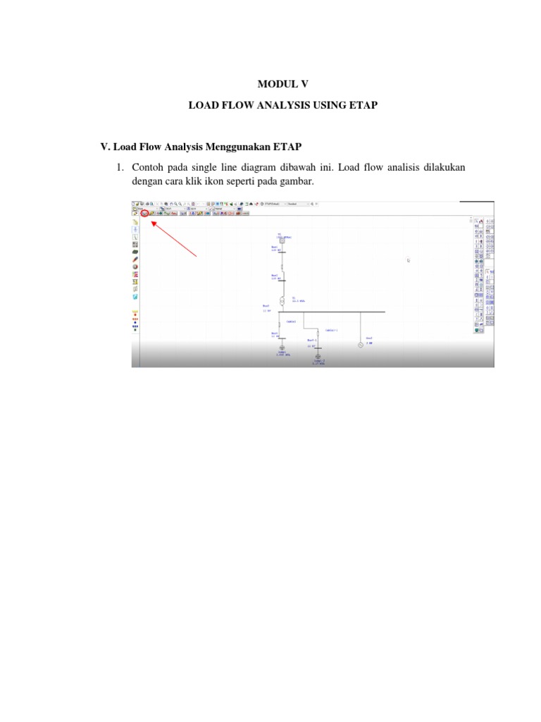 Modul V Load Flow Analysis Using Etap | PDF