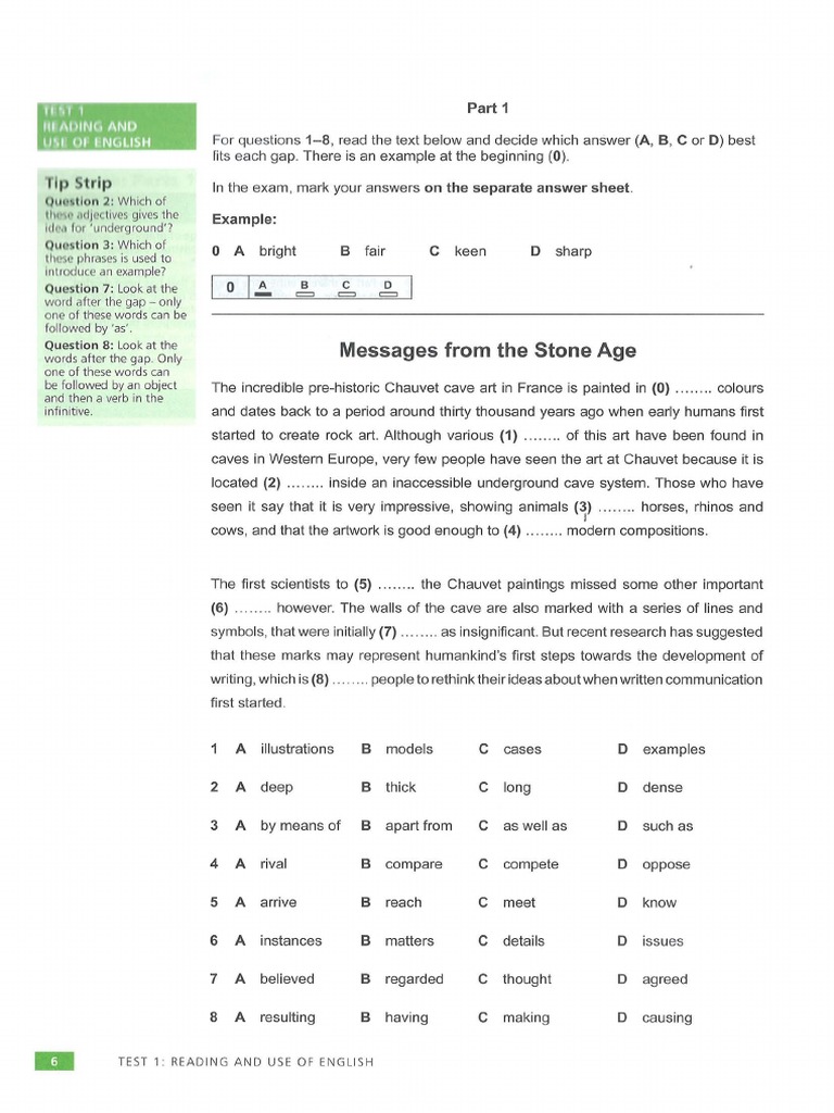 FCE Practice-Tests-Plus-2 Test 1 | PDF