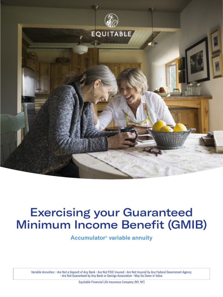 Excercising Your GMIB Brochure | PDF | Annuity (American) | Life Annuity
