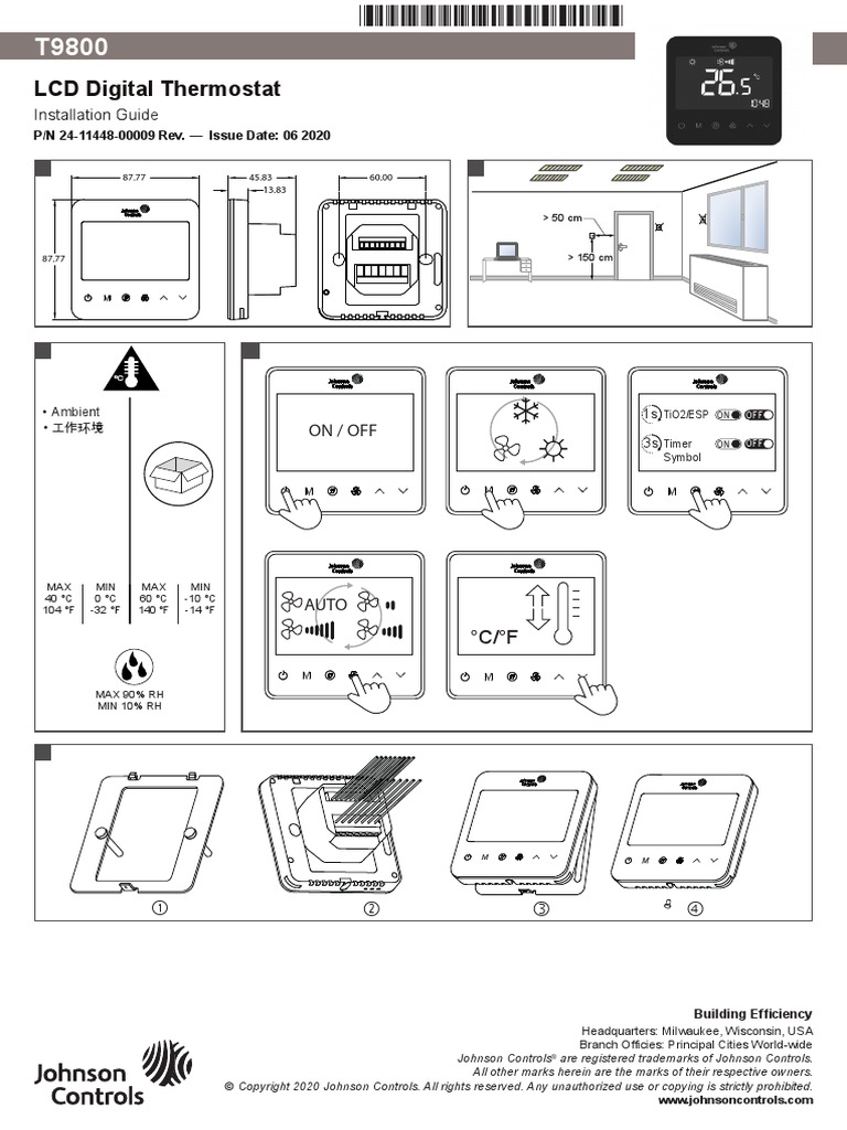 T9800-TF21-1JS0 - T9 Series - Installation Sheet - 06 2020 - EN | PDF