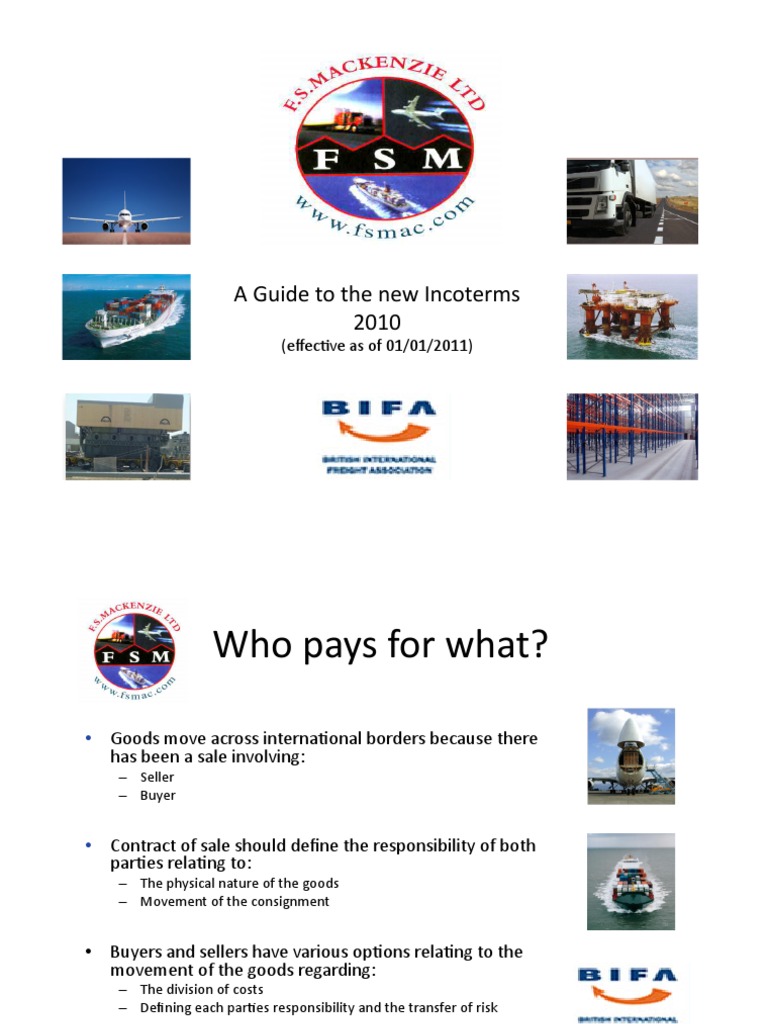 Incoterms 2011 | PDF