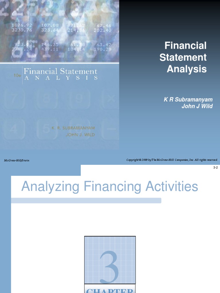 Chapter 3 Analysing Financing Activities | PDF | Equity (Finance) | Pension