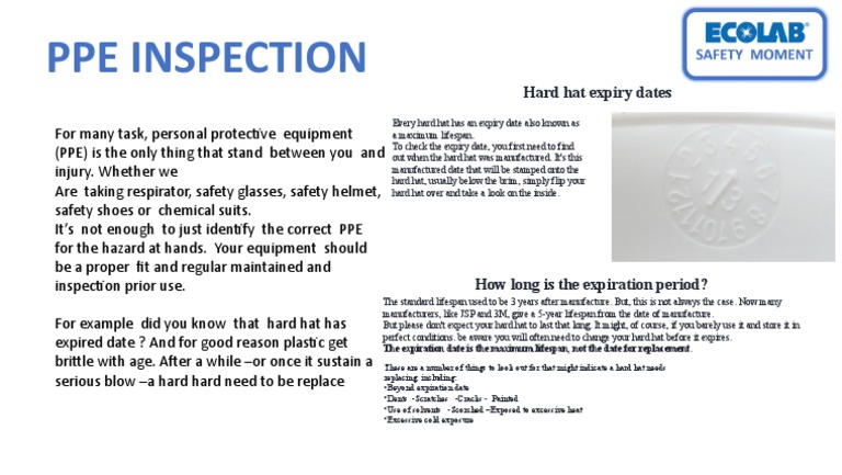 The Importance of Regular Inspection and Replacement of Personal ...