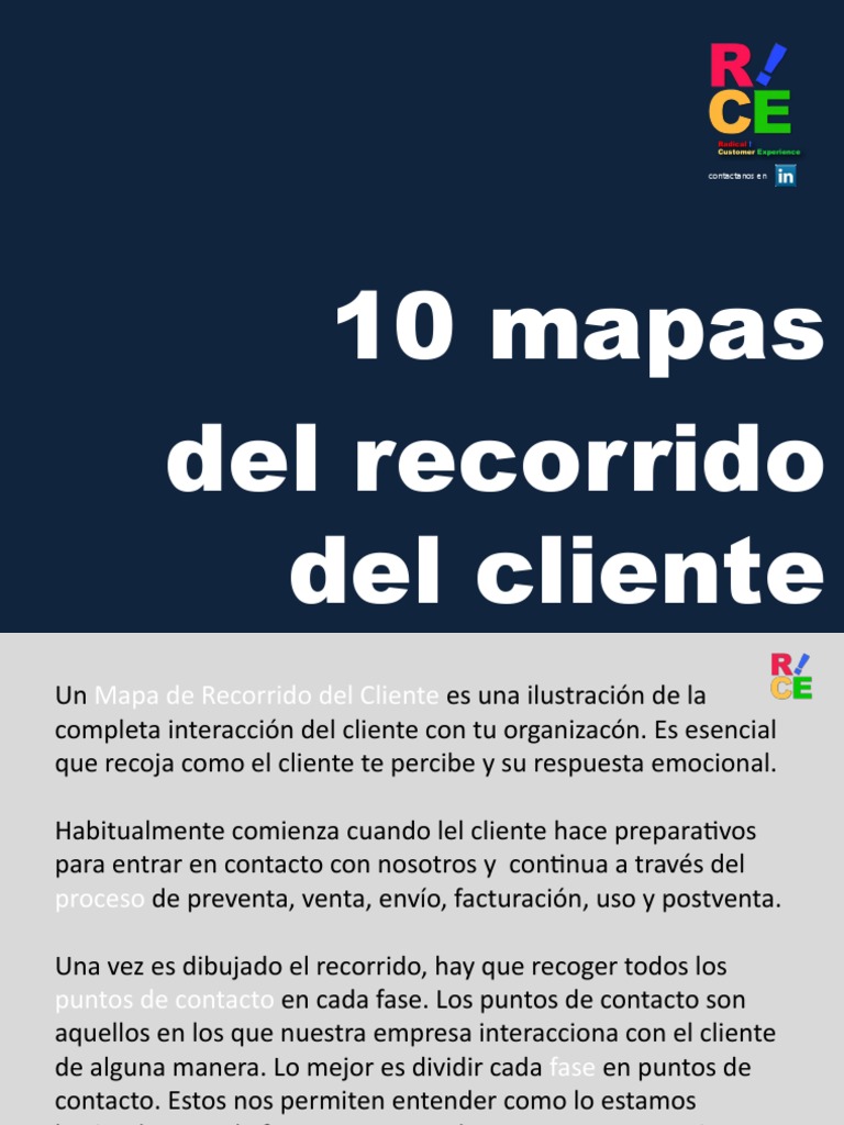 Rce 10 Mapas Del Recorrido Del Cliente | PDF | Cliente | Mapa