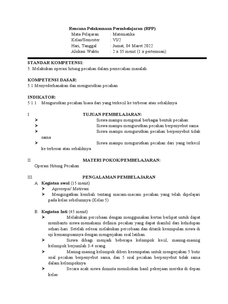 RPP Microteaching | PDF