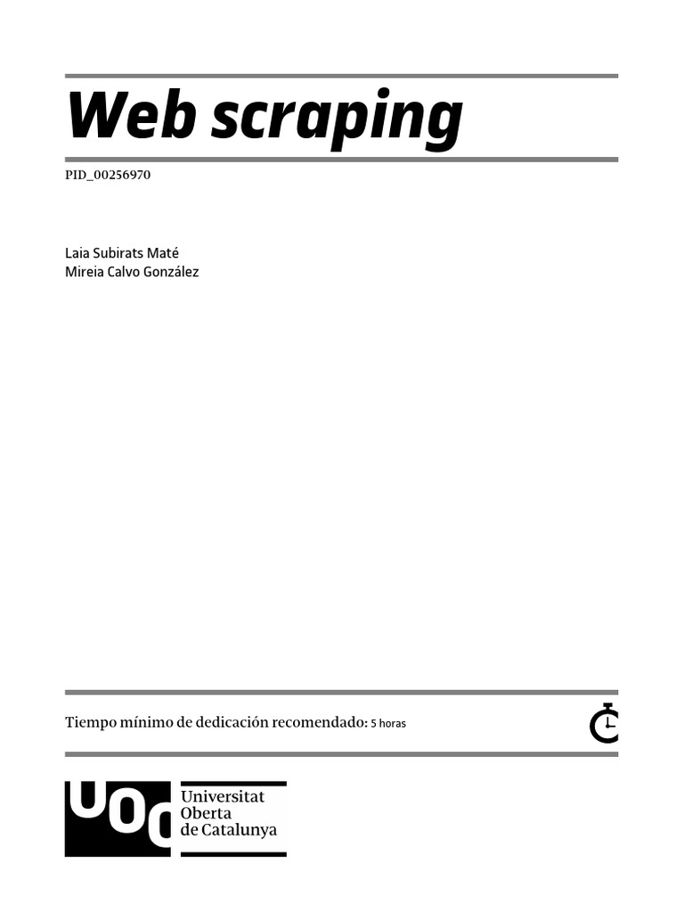 Web Scraping 2 | PDF | Internet y web | Redes