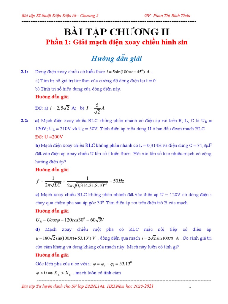 (123doc) - Huong-Dan-Giai-Bai-Tap-Chuong-2-Phan-1 | PDF
