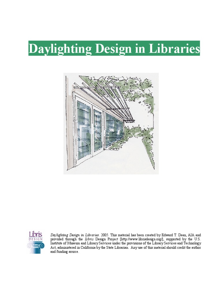 Daylighting Design in Libraries | PDF | Lighting | Incandescent Light Bulb