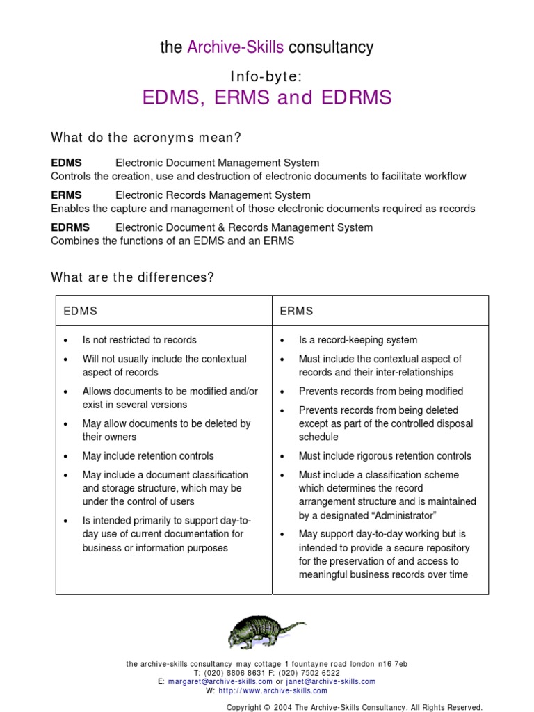 Edms Erms | PDF | Records Management | Software