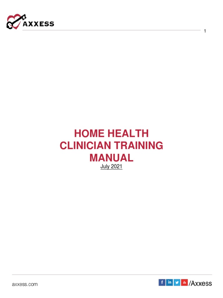 Home Health Clinician Training Manual | PDF | Icon (Computing ...