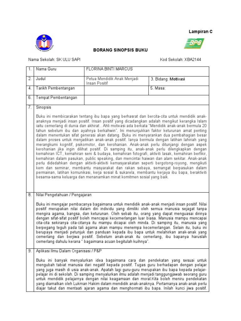Ulasan Buku Untuk SPLG | PDF