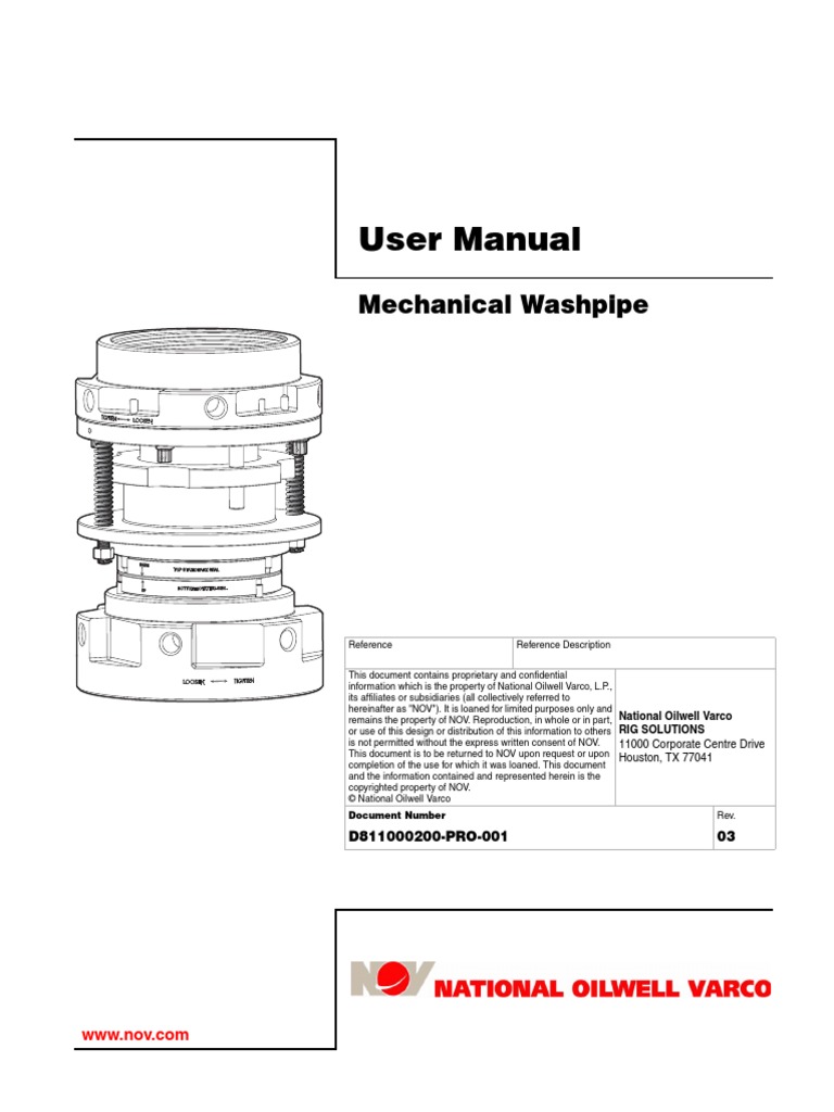 Washpipe Mechanical Seal | PDF | Nut (Hardware) | Screw