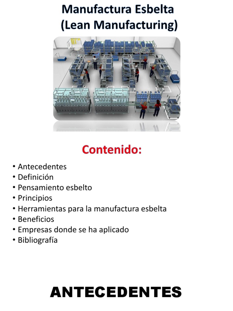 Lean Manufacturing (Manufactura Esbelta) | PDF | Lean Manufacturing | Producción y fabricación