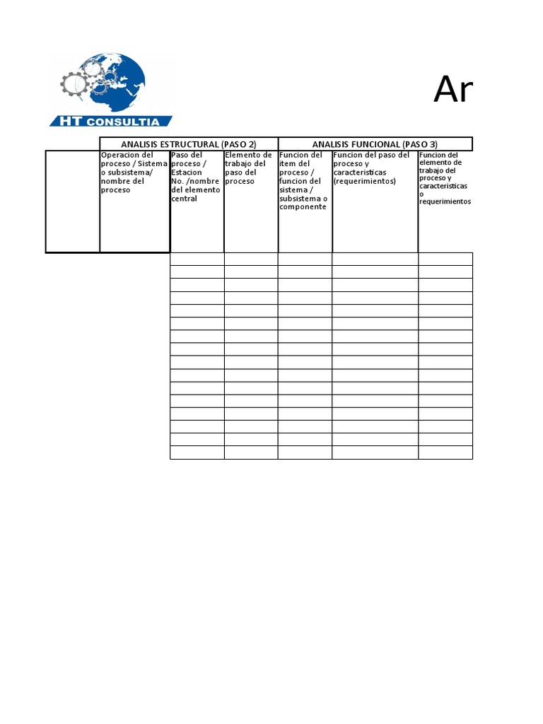 Formato Amef Vda | PDF | Informática | Ingeniería Informática