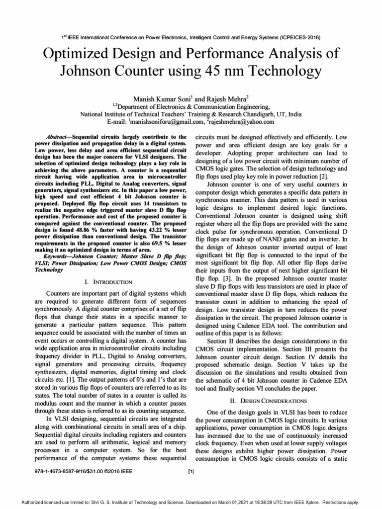 4 bit johnson counter | PDF | Logic Gate | Digital Electronics