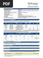 Ficha Técnica Acramite 50 WS Arysta (México) | PDF