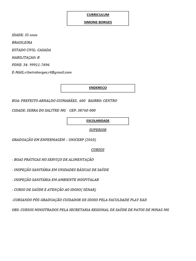 CURRICULUM Simone 2021-1 | PDF