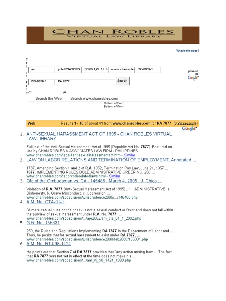 Ra 7877 | PDF | Virtue | Social Institutions