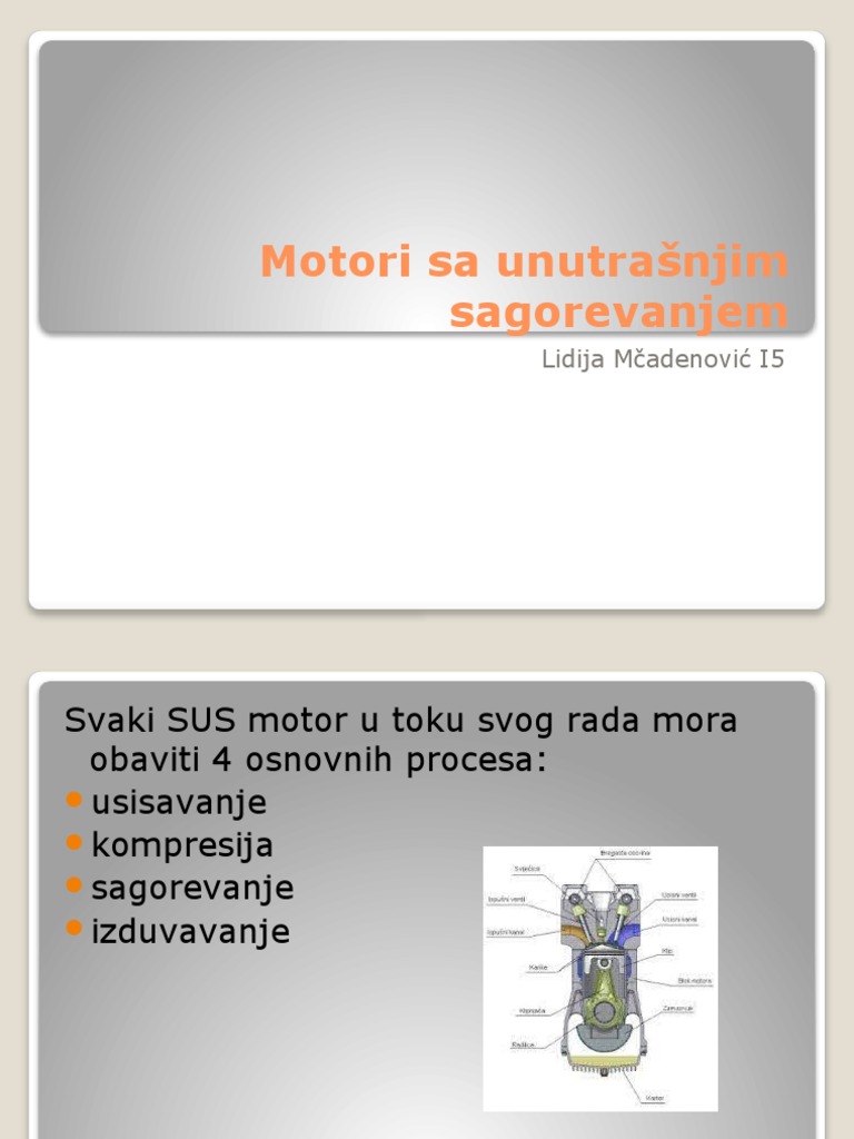 Motori Sa Unutrašnjim Sagorevanjem | PDF