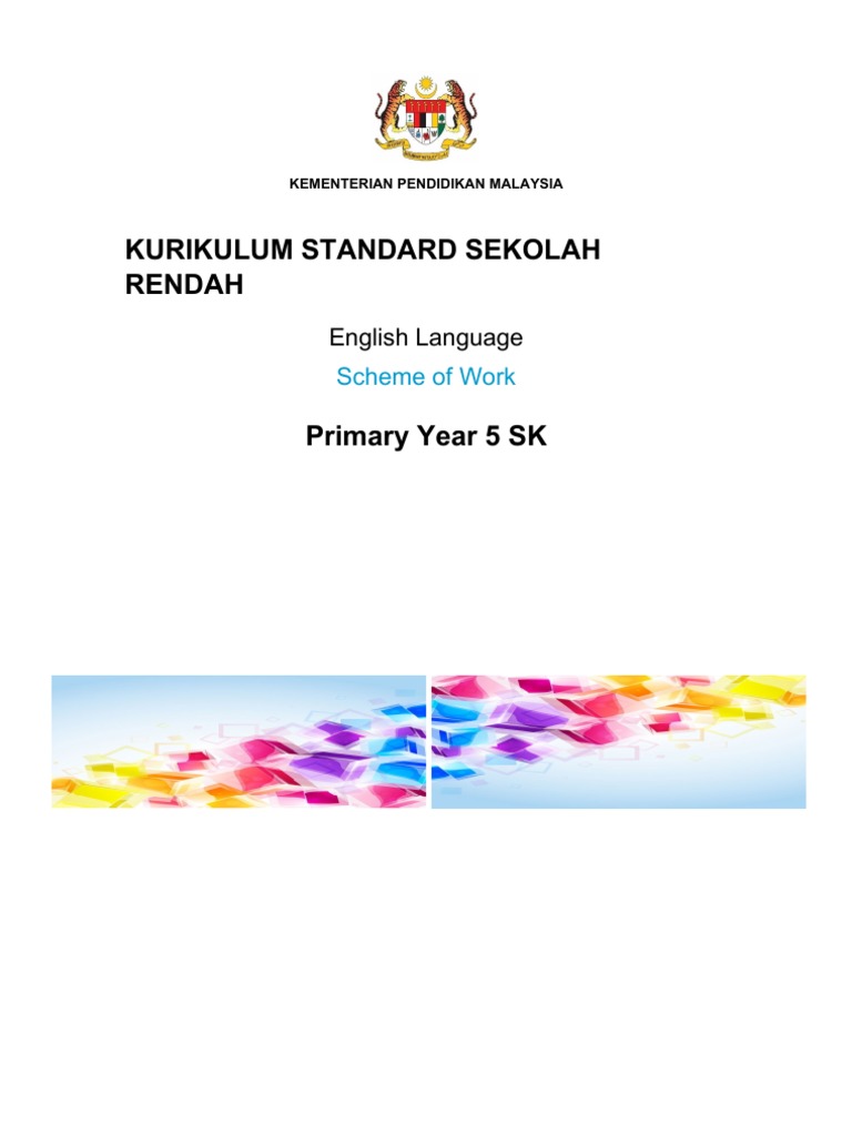 RPT English Year 5 PDF Teachers Curriculum