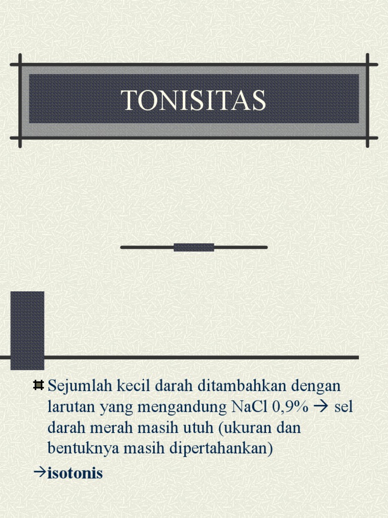 Tonisitas | PDF