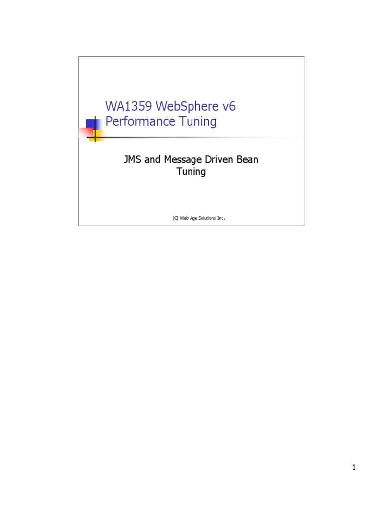 MDB Tuning | PDF | Enterprise Java Beans | Software Engineering