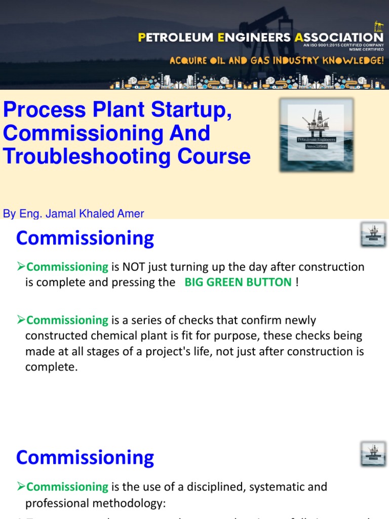 Commisioning Plant Course | PDF