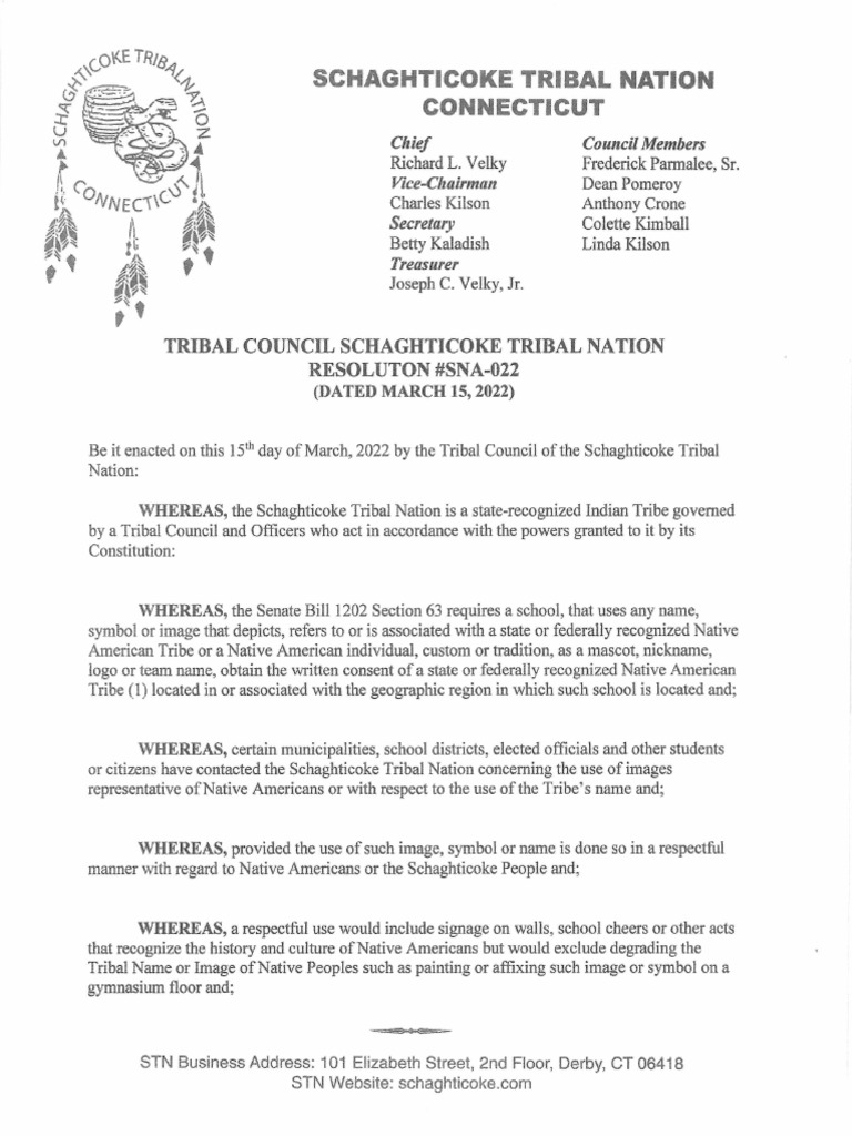 Tribal Council Resolution | PDF