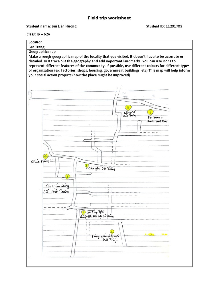 Field Trip Worksheet | PDF