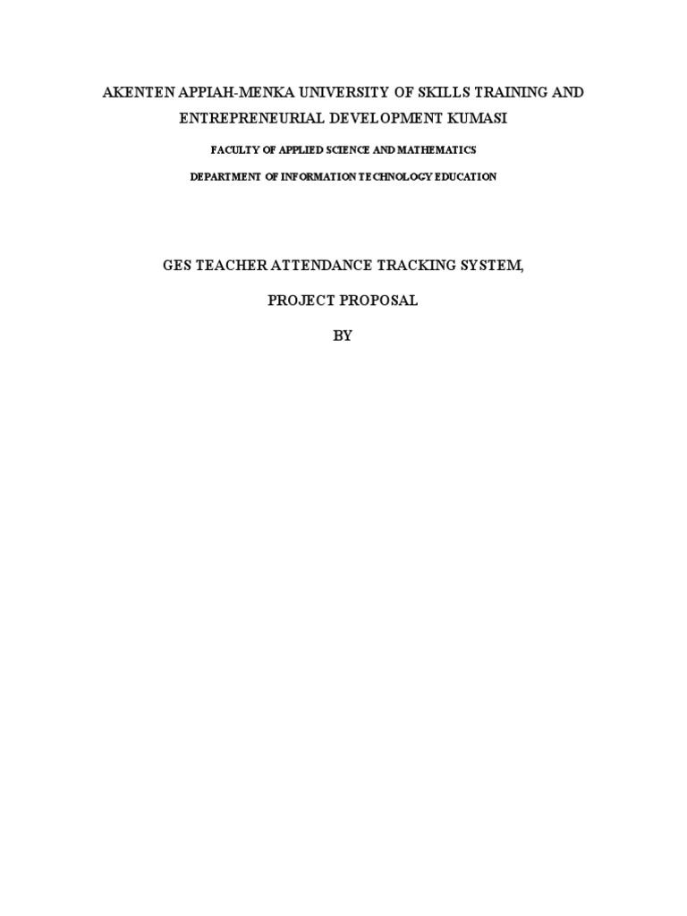 Teacher Attendance Tracking System | PDF | Mobile App | Computing