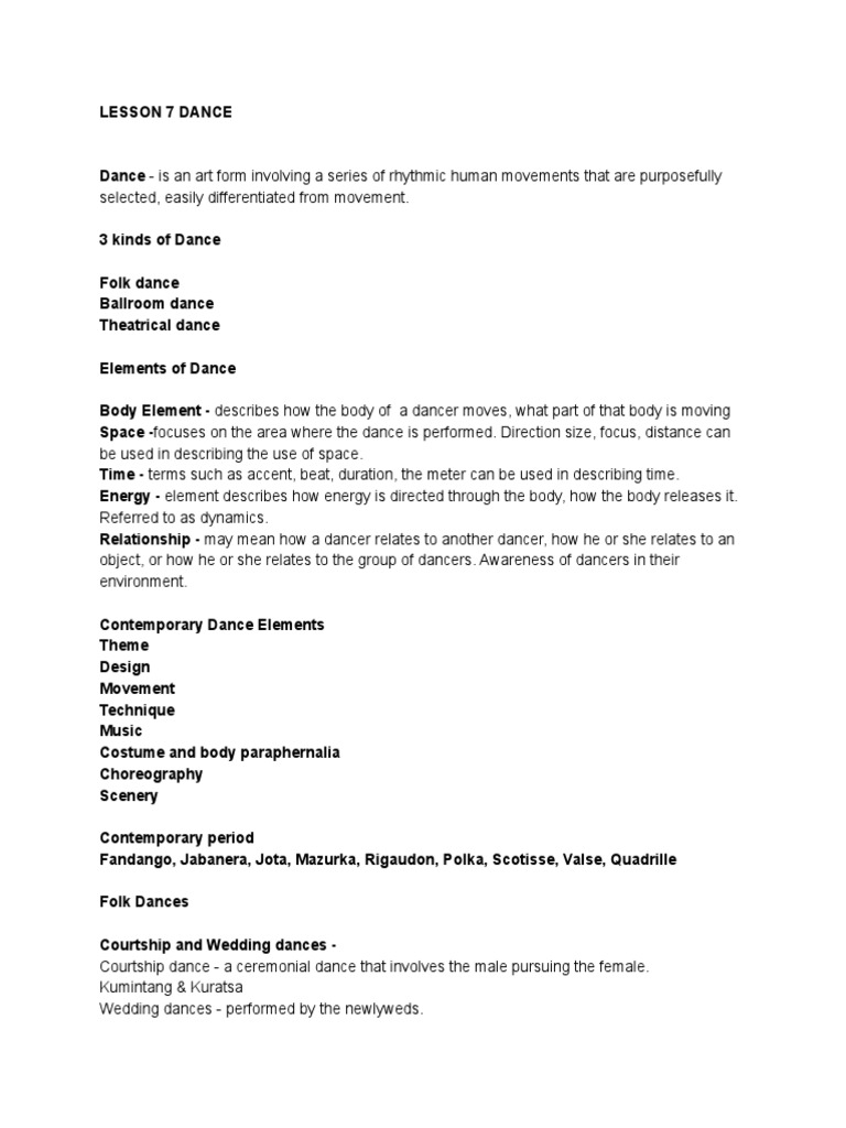 CPAR | PDF | Dances | Theatre