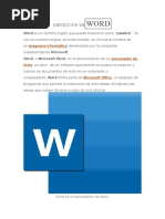 Qué Es Word y para Qué Sirve | PDF | Microsoft Word | Informática