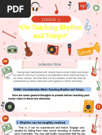 Detailed Lesson Plan For Music | PDF | Tempo | Music Theory