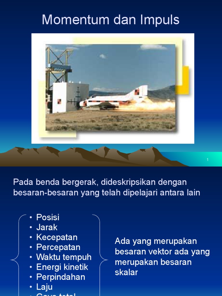 Fisika Dasar Pertemuan 4 - Momentum Dan Impuls | PDF