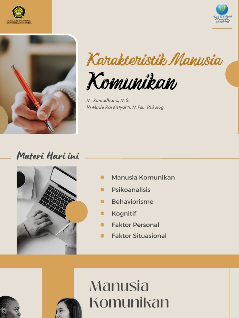 Pertemuan 2 Karakteristik Manusia Komunikan - 2 | PDF