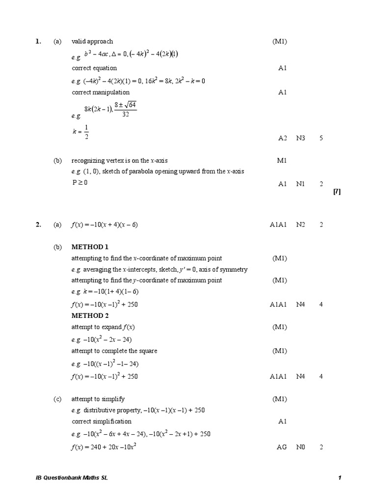 IB Questionbank Maths SL 1 | PDF | Combinatorics | Graph Theory